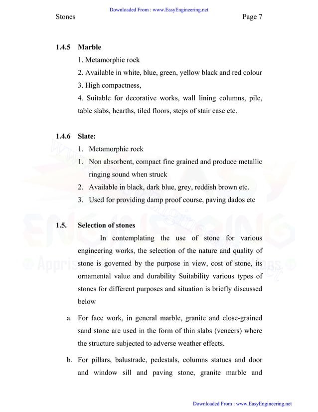 Building construction and materials notes | PDF | Civil Engineering ...