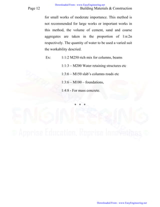 Building construction and materials notes | PDF