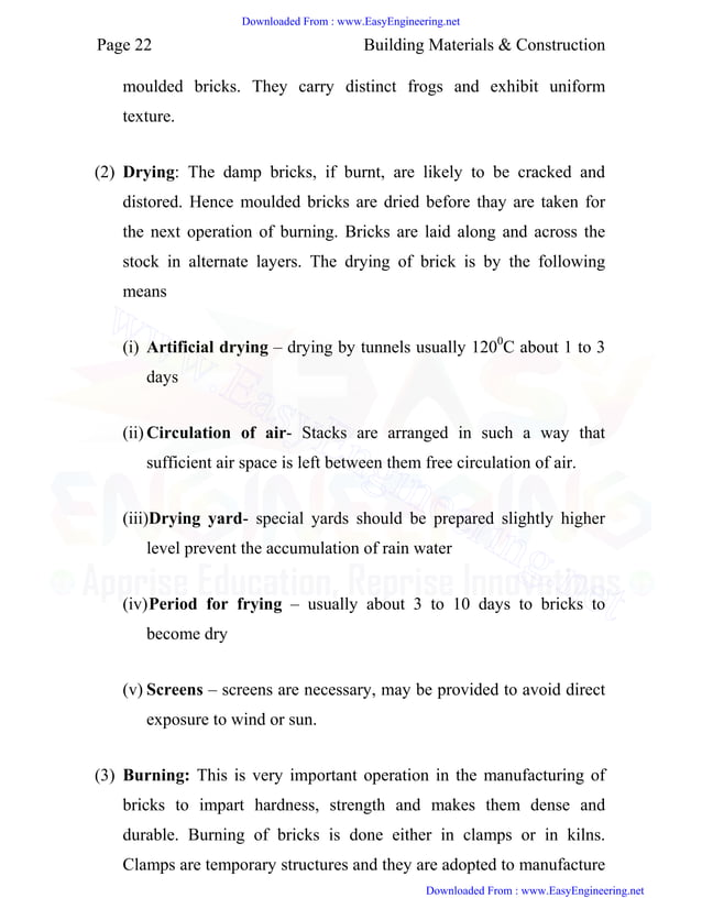 Building construction and materials notes | PDF | Civil Engineering ...