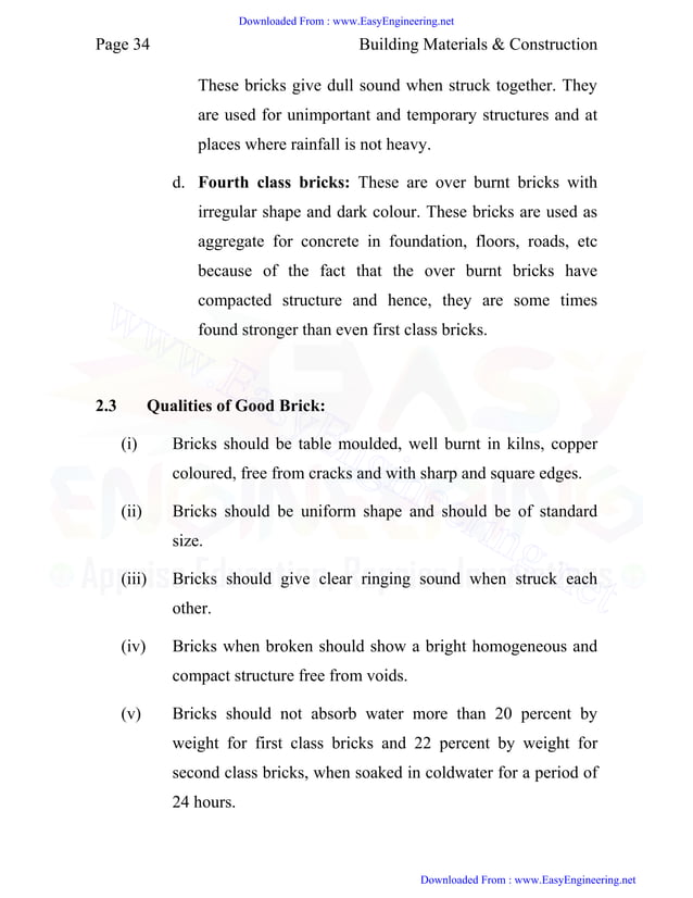 Building construction and materials notes | PDF | Civil Engineering ...