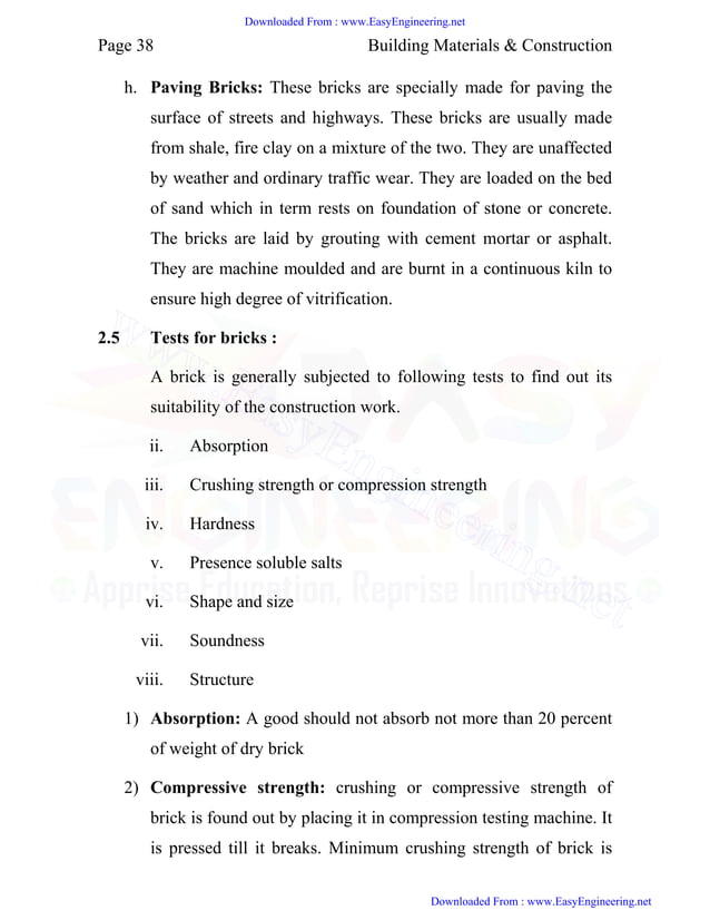 Building construction and materials notes | PDF | Civil Engineering ...