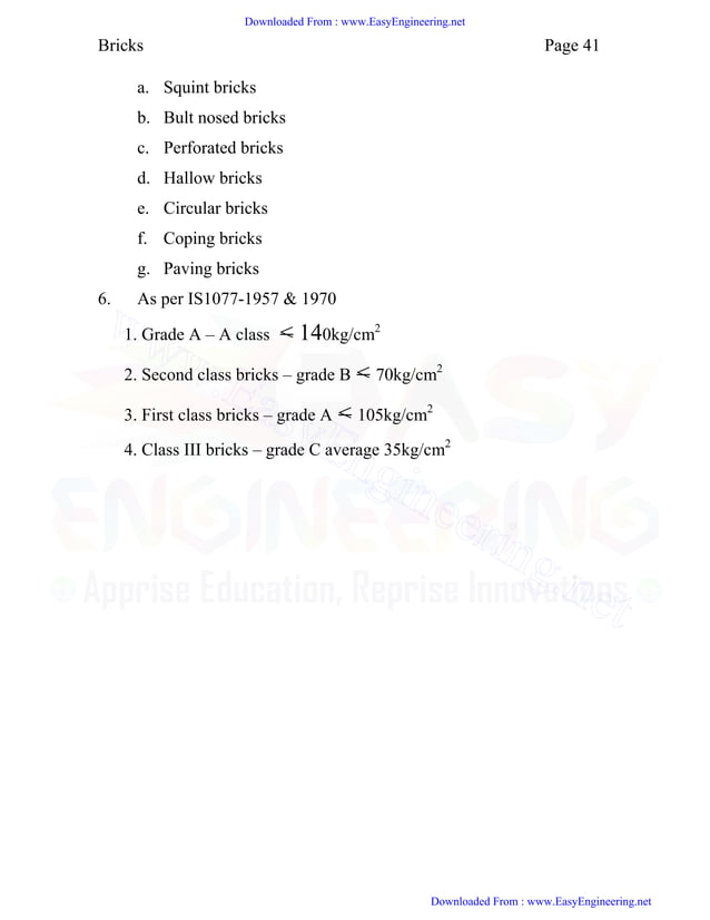 Building construction and materials notes | PDF | Civil Engineering ...