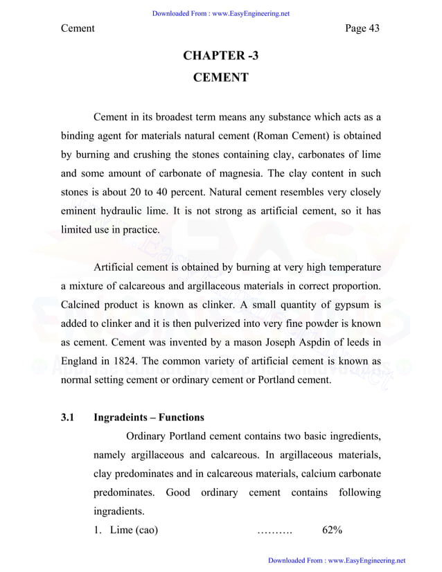 Building construction and materials notes | PDF | Civil Engineering ...