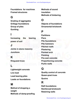 Building construction and materials notes | PDF