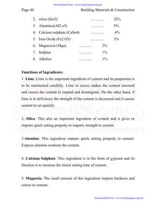 Building construction and materials notes | PDF