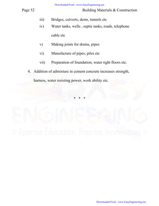 Building construction and materials notes | PDF