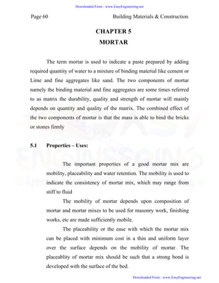 Building construction and materials notes | PDF