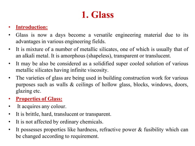 Building construction materials Miscellaneous materials | PDF