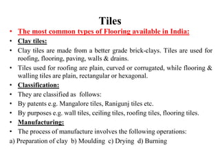 Building construction materials -Tiles | PDF