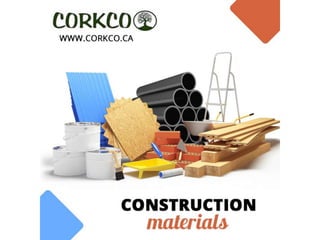 Building Construction Materials in Canada | PPTX
