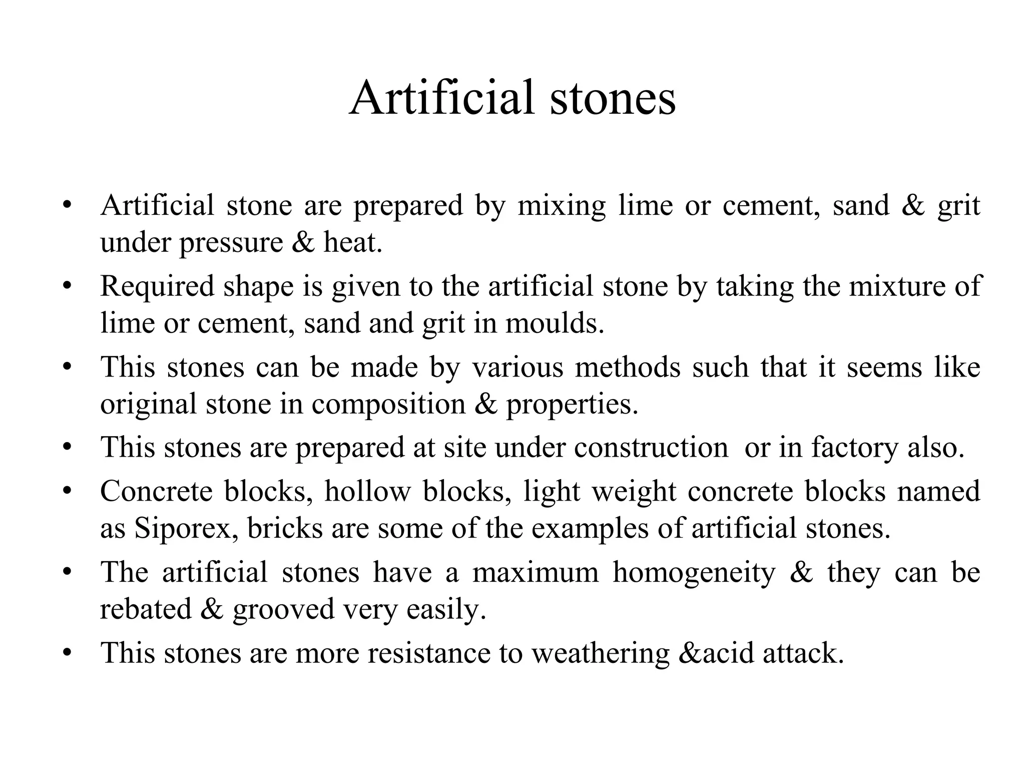 Building construction materials stone | PPTX