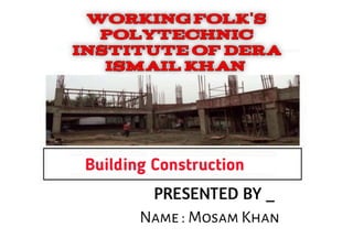 Building Construction Notes (Civil engineering) | PDF