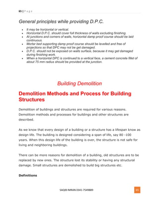 Building construction notes pdf | PDF