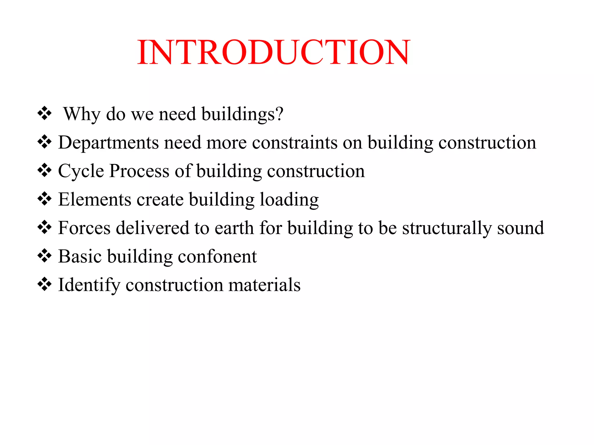 Building construction ppt | PPTX