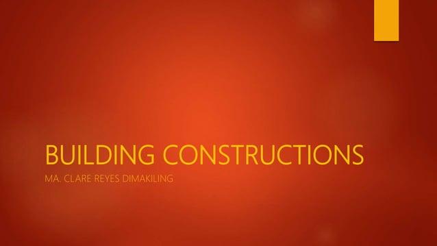 Building Constructions Vocabulary | PPTX