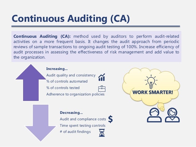 Building continuous auditing capabilities Building continuous auditing capabilities