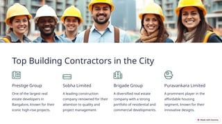 Building Contractor in Bangalore - Dream Value Realtors | PPT