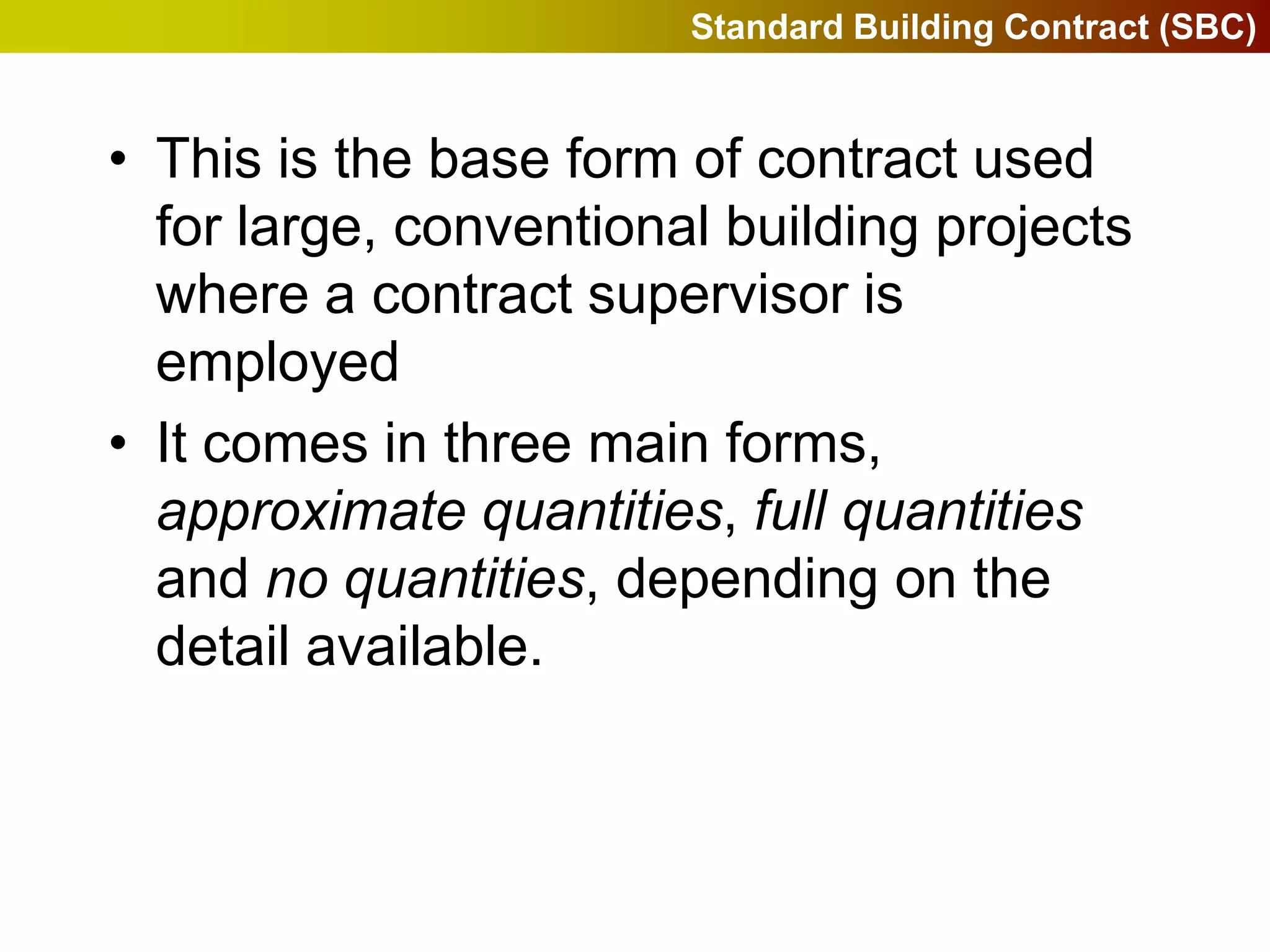 Building contracts and the JCT | PPTX