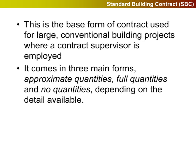 Building contracts and the JCT | PPTX | Construction Industry | Industries