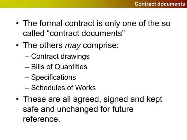 Building contracts and the JCT | PPTX | Construction Industry | Industries