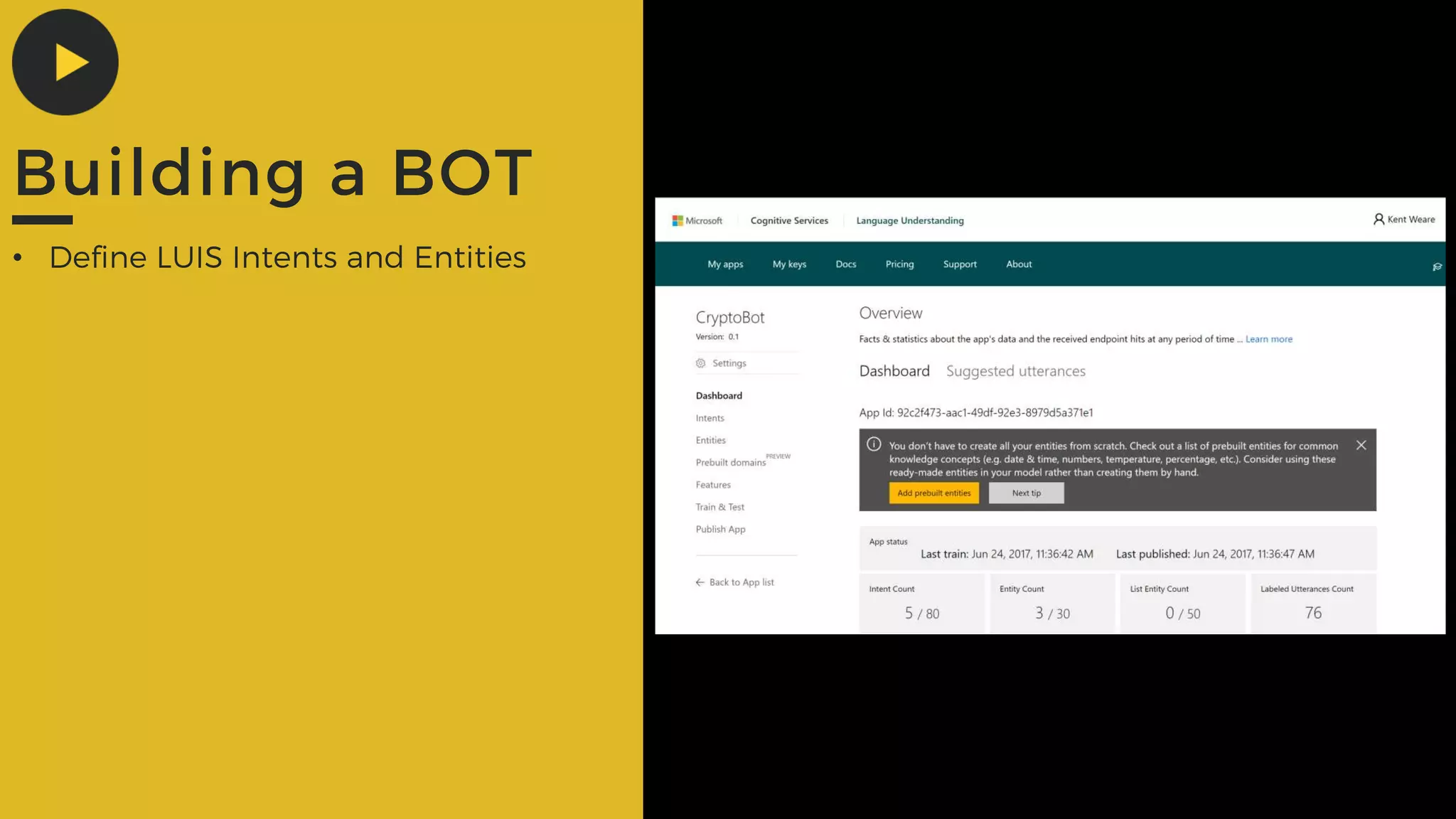 Building Conversation Ai Using Azure Bot And Luis Ppt