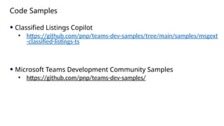 Building Copilot for Microsoft 365 with Teams Toolkit | PPTX ...