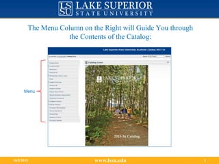 LSSU - Building your course schedule | PPTX