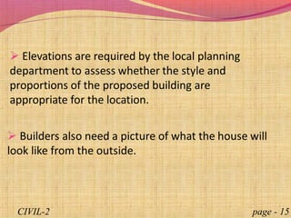 Building cpmponents and design , Introduction Concept of plan ...