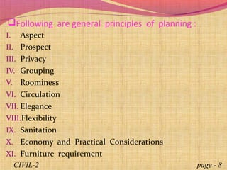 Building cpmponents and design , Introduction Concept of plan ...