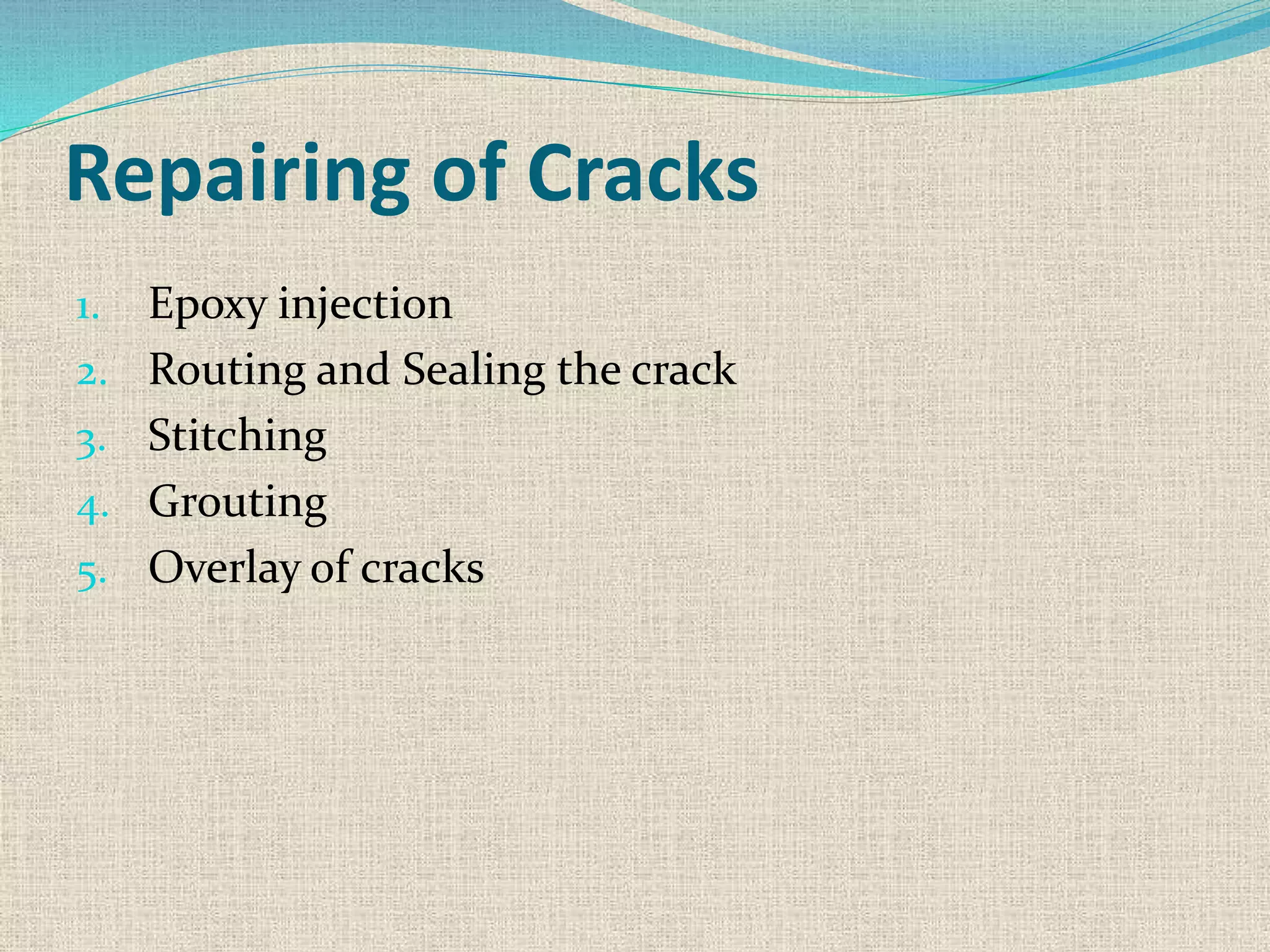 Building crack,types,causes & its repairing | PPTX