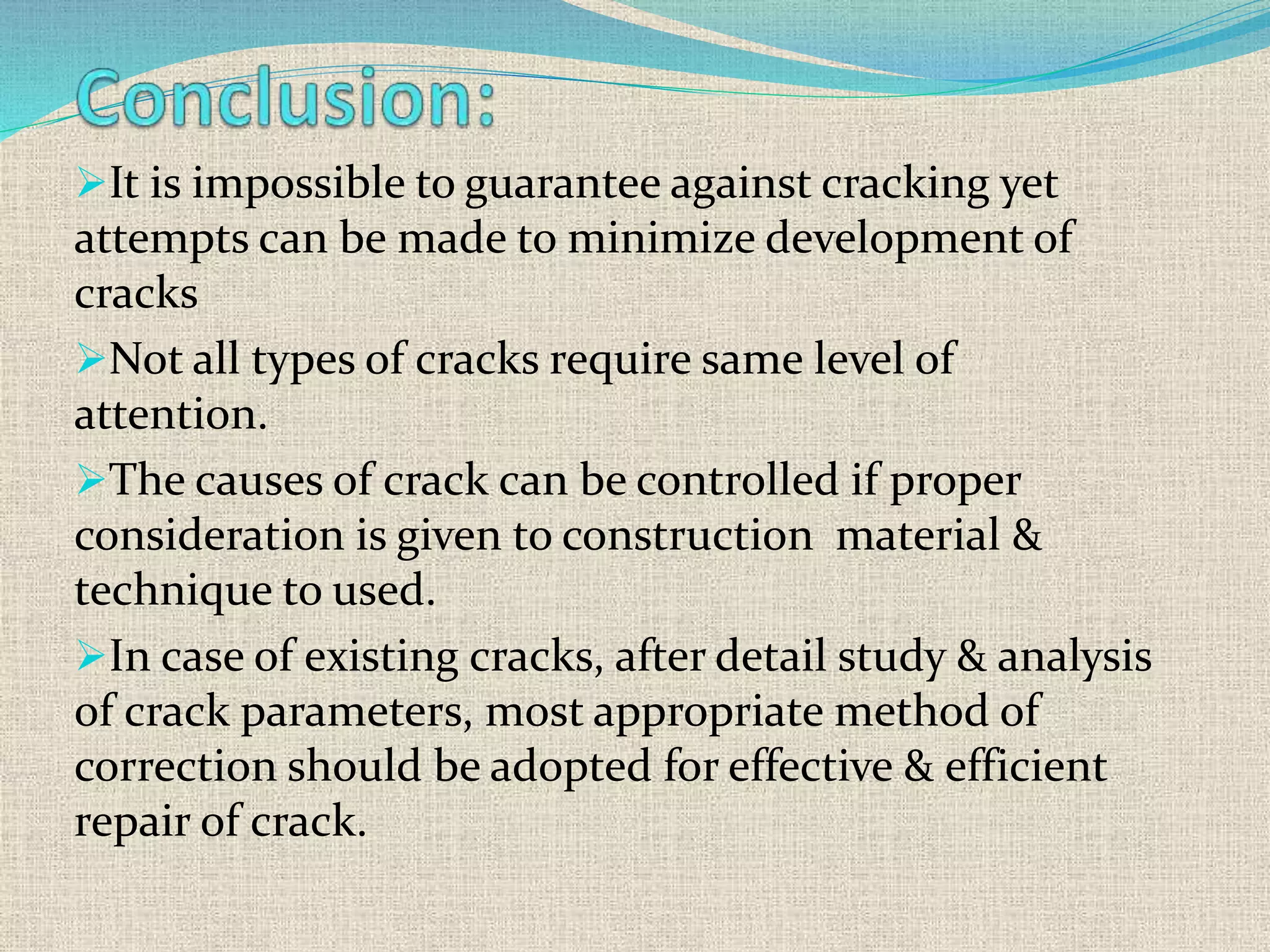Building crack,types,causes & its repairing | PPTX