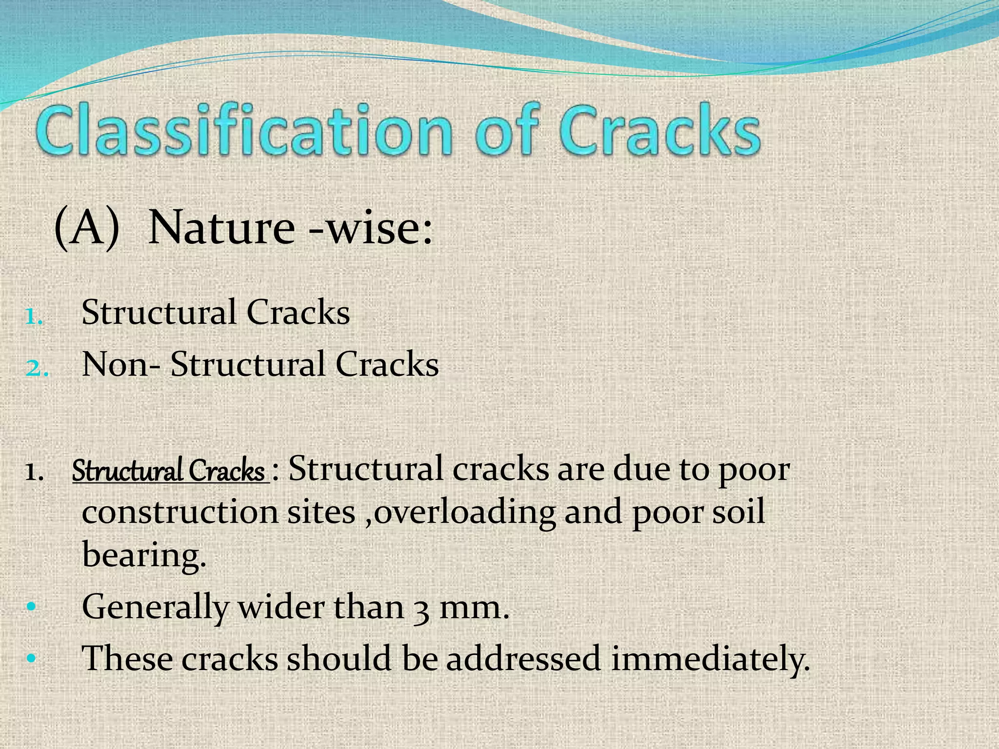 Building crack,types,causes & its repairing | PPTX