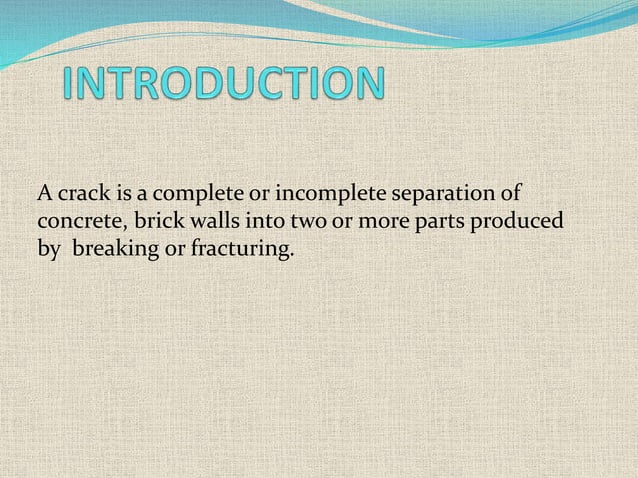 Building crack,types,causes & its repairing | PPTX | Civil Engineering ...