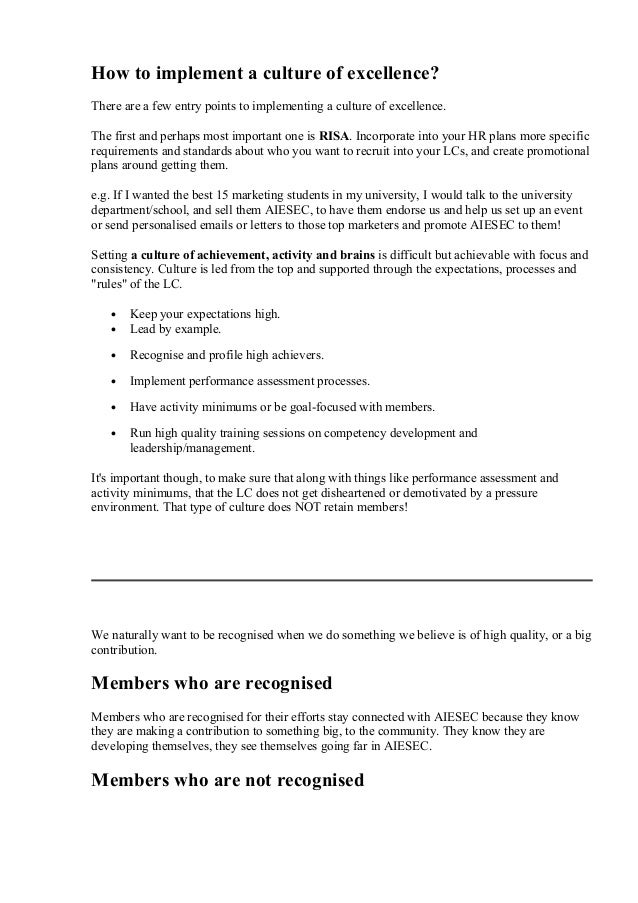 Building culture of excellence+recognition Building culture of excellence+recognition