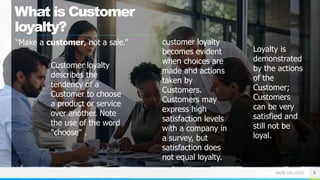 Building customer loyalty | PPTX