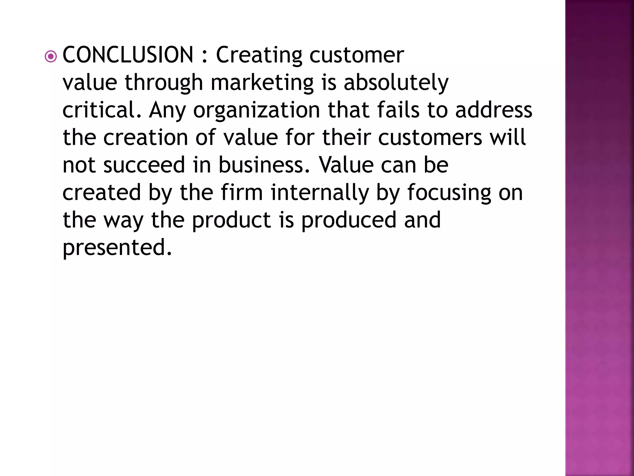 Building customer value | PPTX
