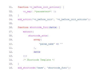 Building Custom Visual Composer Elements | PPTX