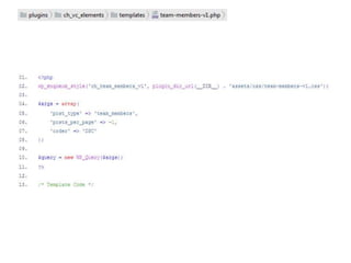 Building Custom Visual Composer Elements | PPTX