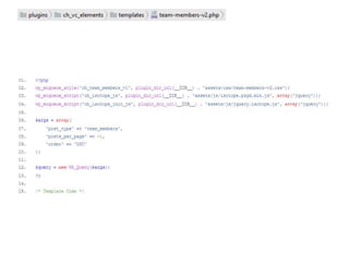 Building Custom Visual Composer Elements | PPTX