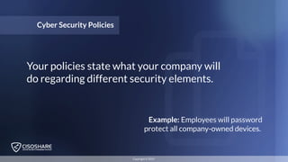 Building Cyber Security Policies | PPT