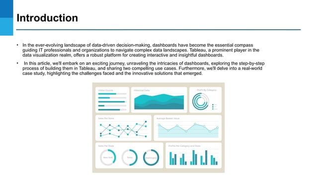 How to build Dashboard using Tableau tools | PPTX