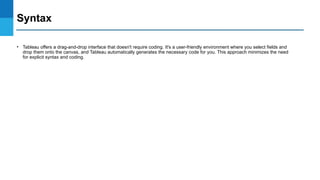 How to build Dashboard using Tableau tools | PPTX