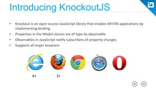 Building databound JavaScript apps with Knockoutjs | PPT
