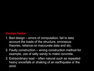 Building defect, Structure 1, ARC3400, FRSB, Universiti Putra Malaysia ...