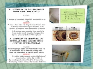 building defects & remidies | PPTX