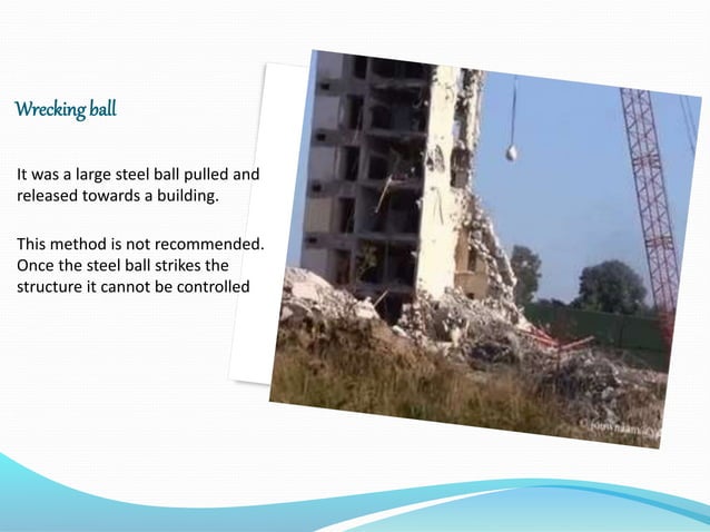 Building demolition techniques and methods | PPTX | Civil Engineering Industry | Industries