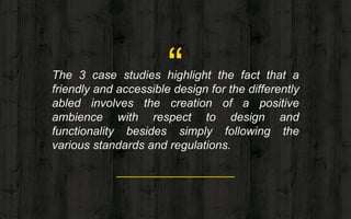 Building design for differently abled | PPTX