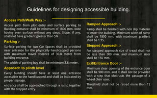 Building design for differently abled | PPTX