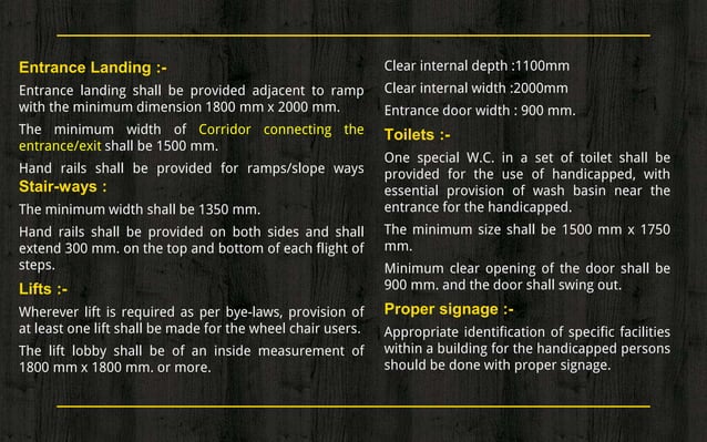 Building design for differently abled | PPTX