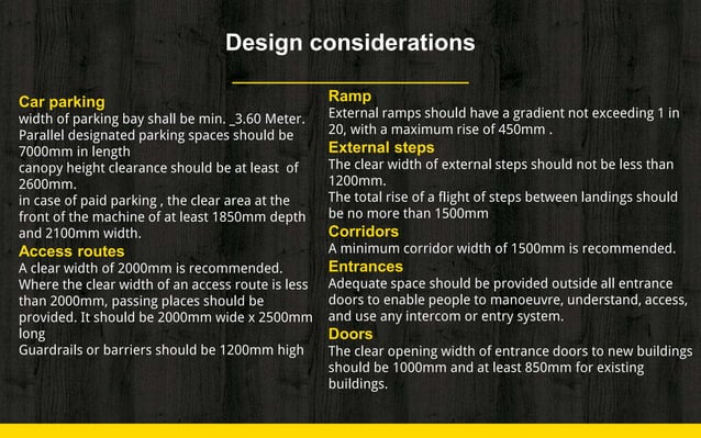 Building design for differently abled | PPTX